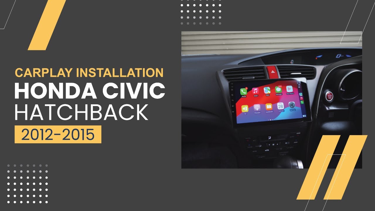 Honda Civic 2012-2015 Android Auto | Apple Carplay ⭐ Gtzone Head Unit Installation 2 Mins ...