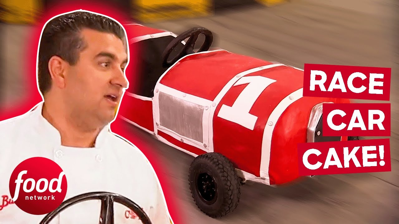 Buddy Valastro Puts A REAL MOTOR In A Car Cake! | Cake Boss - YouTube