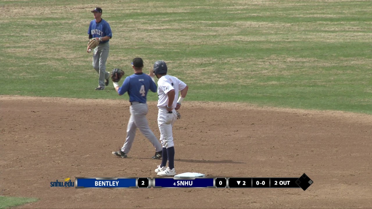 Bentley Baseball Highlights vs. Southern N.H Apr. 19, 2019 - YouTube