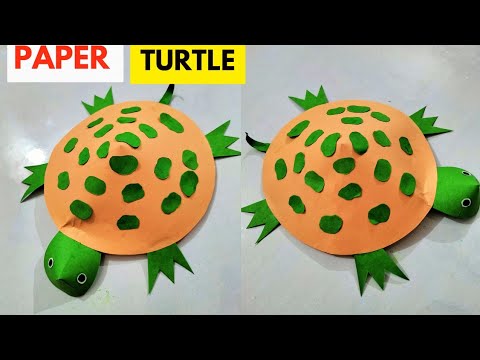 how to make paper turtle || paper turtle craft 🐢🐢 || paper turtle ...