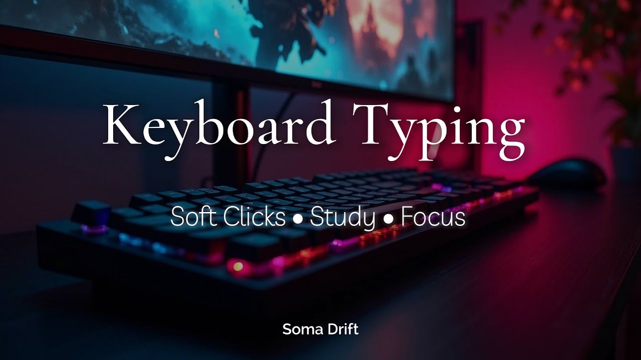Keyboard Typing ASMR – Soft Mechanical Clicks for Focus and Study ...