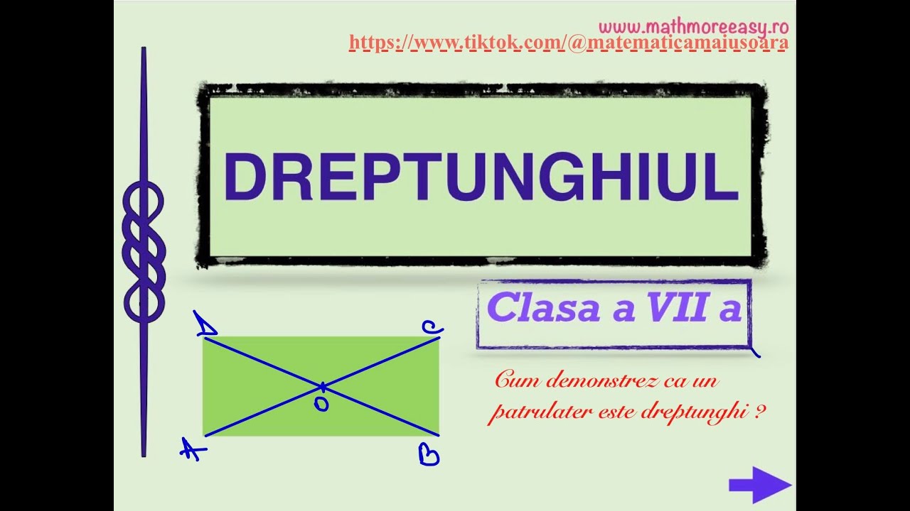 Dreptunghiul clasa a 7 a - YouTube
