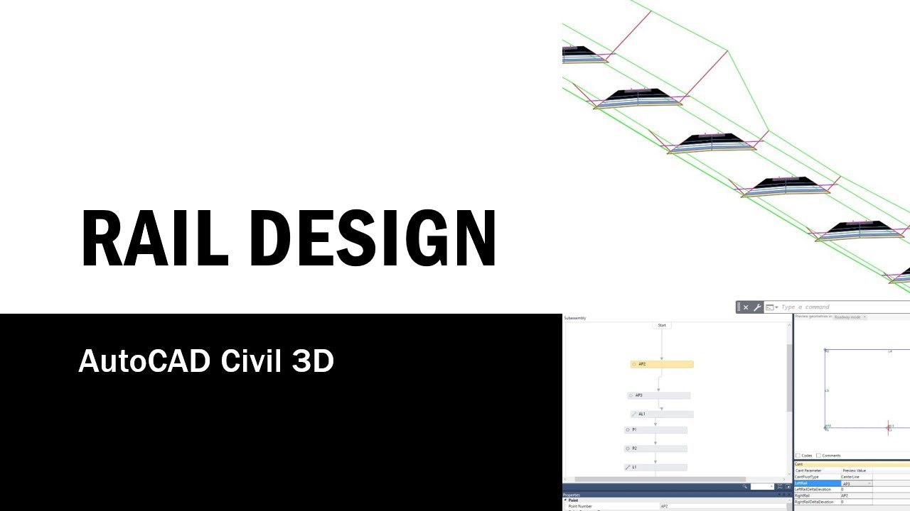Rail Design - AutoCAD Civil 3D - YouTube