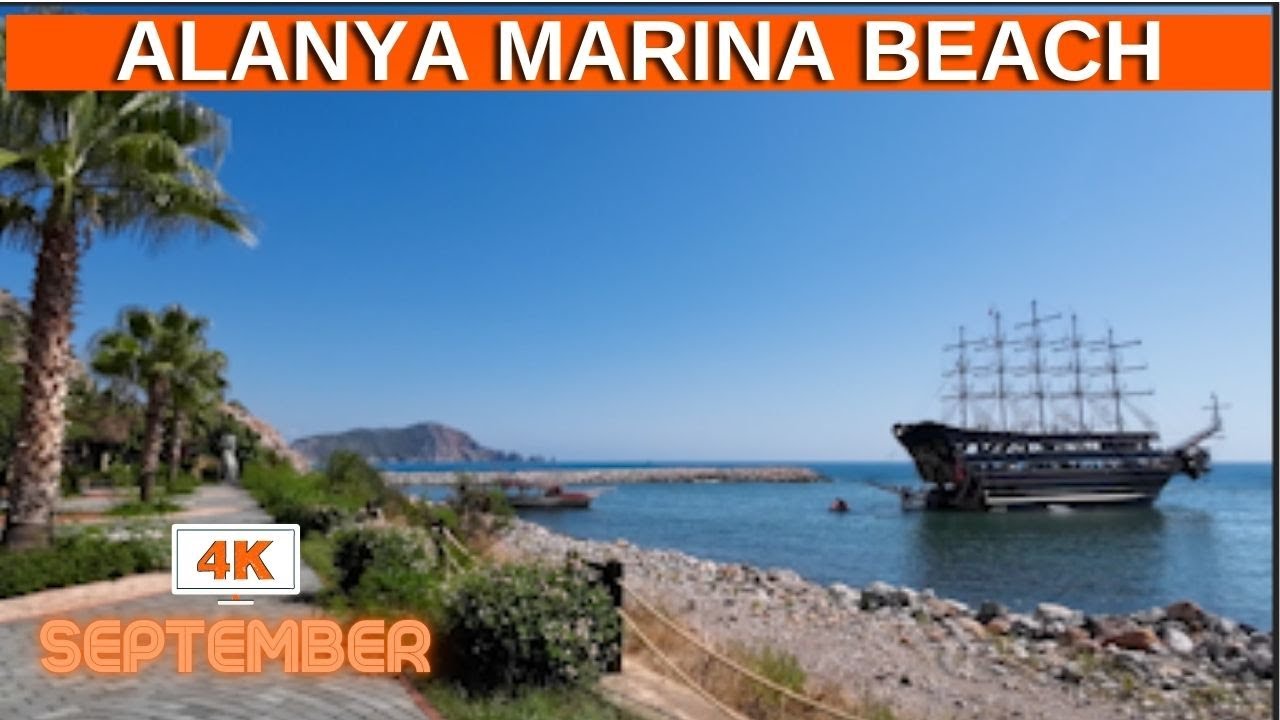 Alanya Marina Beach ! Alanya Beach Street ! Alanya Street Tour ! Alanya ...