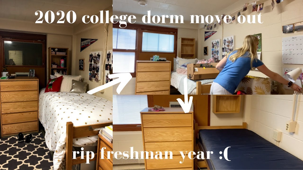 COLLEGE MOVE OUT: move out of my freshman dorm w me!! - YouTube