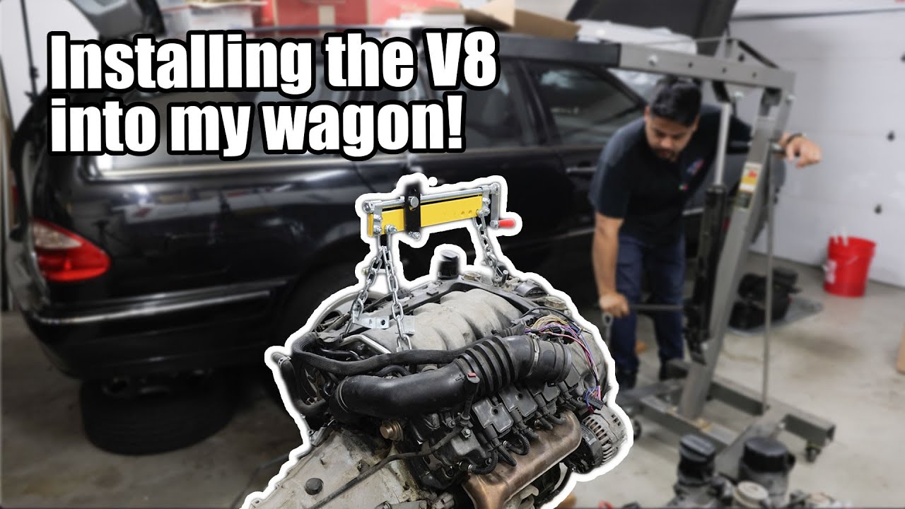 W210 E320 Wagon V8 Swap First Start! - YouTube