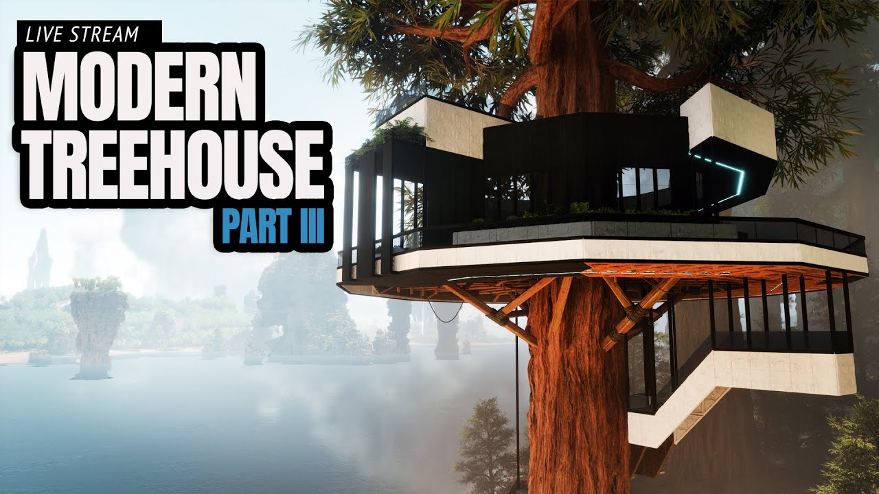 Lets Build A Modern Treehouse - Ark Survival Ascended - YouTube
