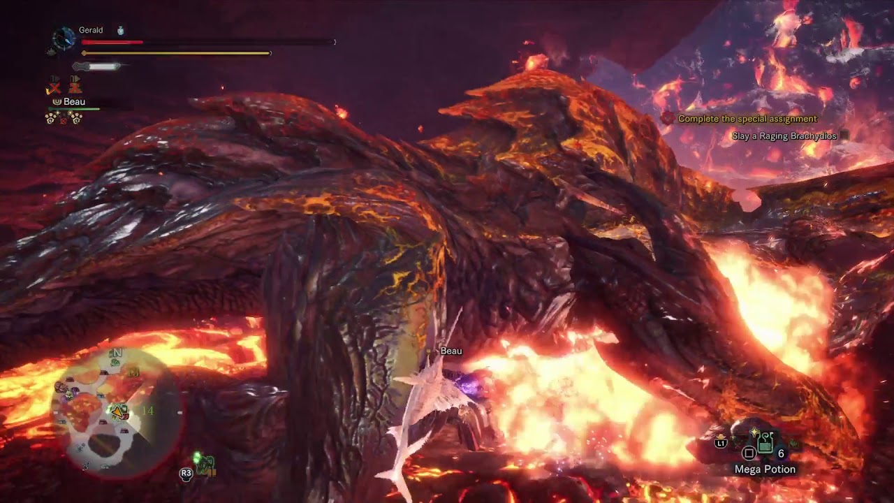 Monster Hunter World Raging Brachy Boi [Great sword] - YouTube