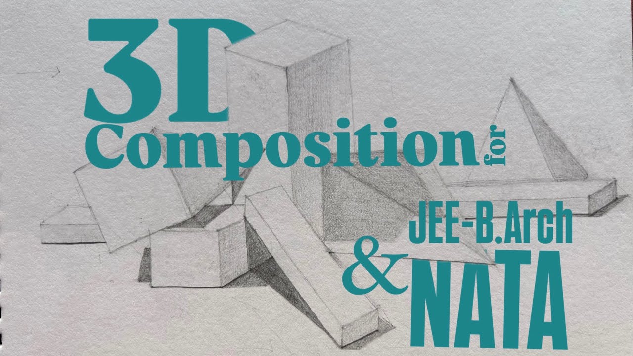 Important question | How to draw #3d #composition- #nata & #jeebarch # ...