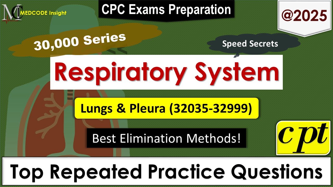 CPT Respiratory System Lungs and Pleura - YouTube