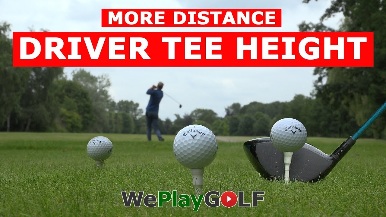 Get maximum distance with the correct tee height for your driver - YouTube