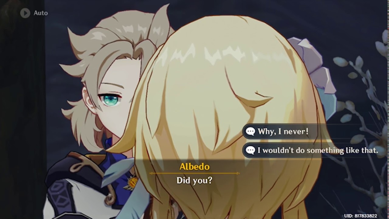 Albedo smiles 😳 [ GENSHIN IMPACT ] - YouTube