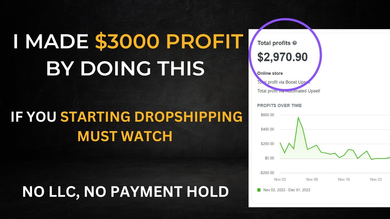 I MADE $3000 from dropshipping Paypal Payment Holding Solution,Must ...