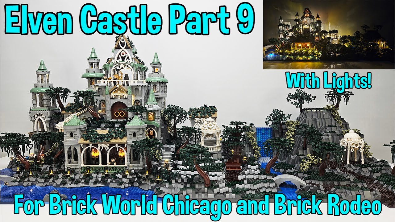 LEGO® Fantasy Castle MOC | "Mountain Elven Fortress" with LIGHTS ...