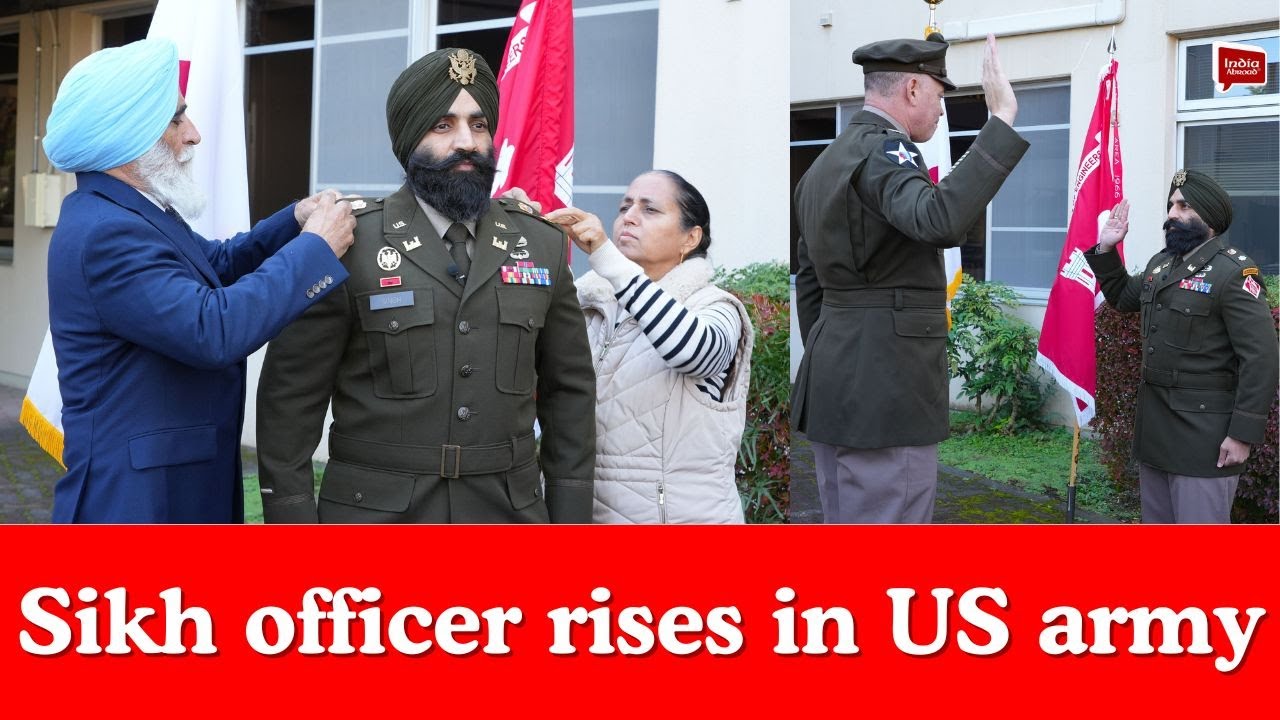 Sikh officer rises in US army| India Abroad - YouTube