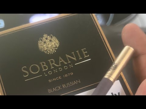 SOBRANIE cigarettes - Trying sobranie London black Russian cigarettes