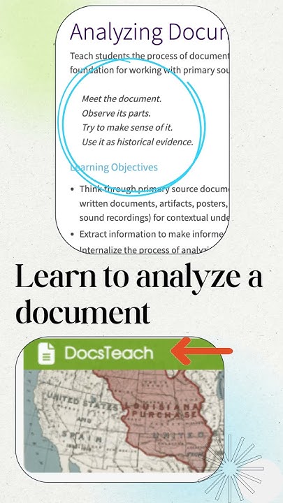 Teach your students how to analyze documents like a pro! 🤓 - YouTube