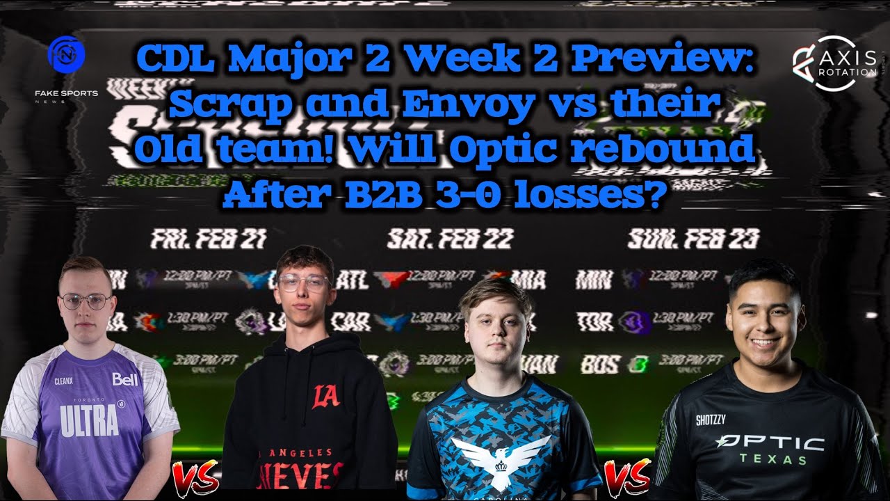 Can Optic Regain? - Scrap and Envoy face their old team? CDL Major 2 ...