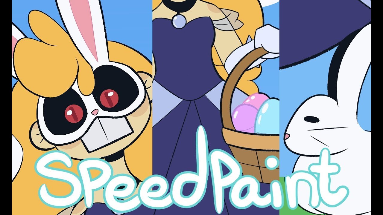 A Strange Easter Bunny | OC SPEEDPAINT - YouTube