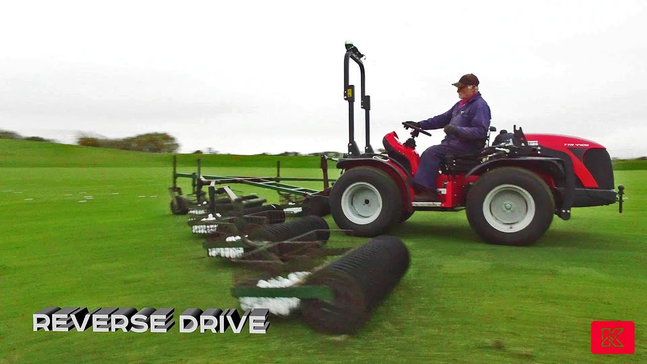 Antonio Carraro TTR 4400 Reverse Drive Tractor - Golf Course - YouTube
