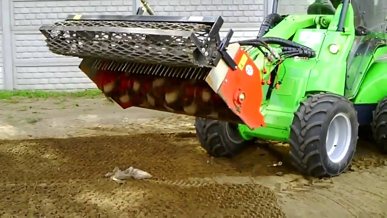 Glebogryzarka z odkamieniaczem - YouTube