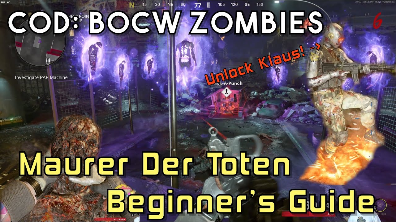 COD: BOCW Zombies: Mauer Der Toten (Beginner's Guide; Power, PAP, Klaus ...
