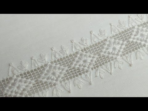 Hand Embroidery For Beginners || Fasten And White Thread Basic ...