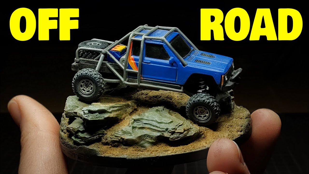 Custom Off-road Jeep mini Diorama | Scratch building and 3D modelling ...
