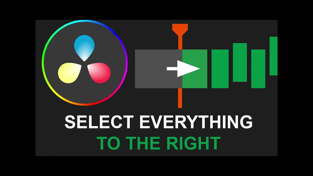 How To Select Everything To The Right In DaVinci Resolve With Track Select Forward Tool How To Select Everything To The Right In DaVinci Resolve With Track Select Forward Tool