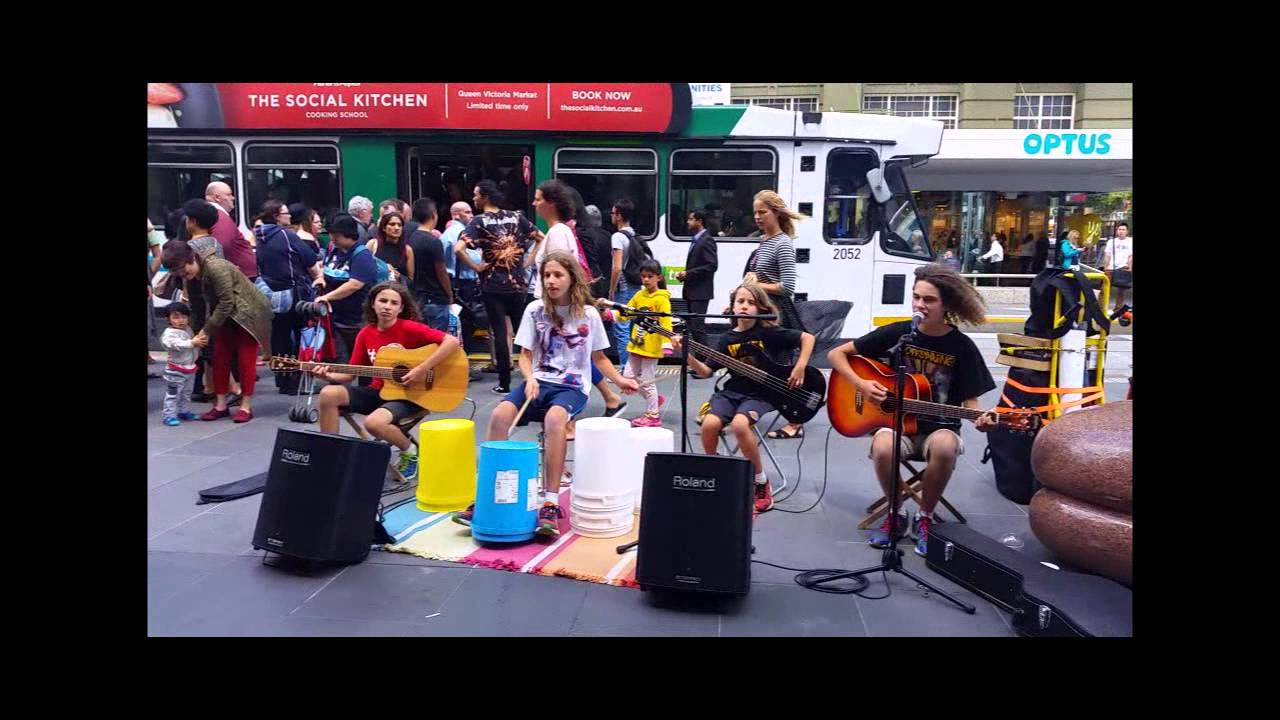 Kids Busking In Melbourne 28 January 2015 - YouTube