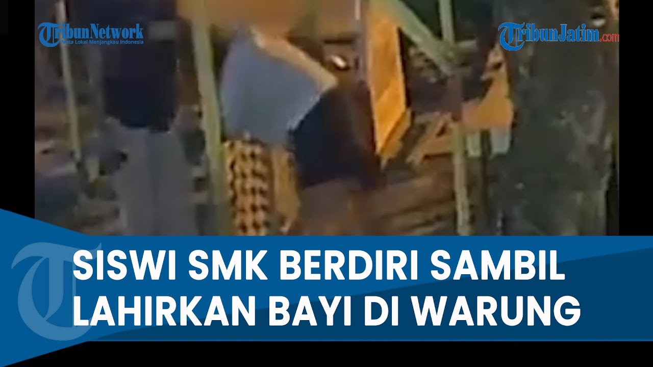 CCTV REKAM SISWI DI MEDAN MELAHIRKAN BAYI di Warung, Hanya Berdiri Lalu Bayi Keluar dari Balik ...