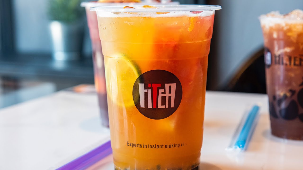 Hi.Tea is Toronto's first to serve 1-litre bubble tea buckets - YouTube
