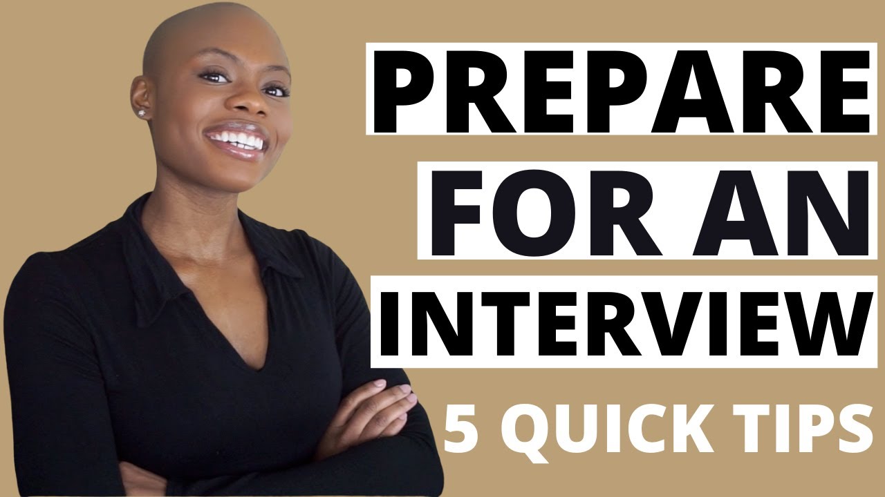 HOW TO PREPARE FOR A JOB INTERVIEW l 5 Quick Job Interview Tips l Turn ...