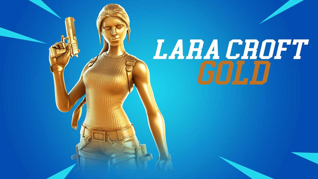 Lara Croft in Gold JETZT Freischalten | Fortnite Geheimen Goldenen Lara ...