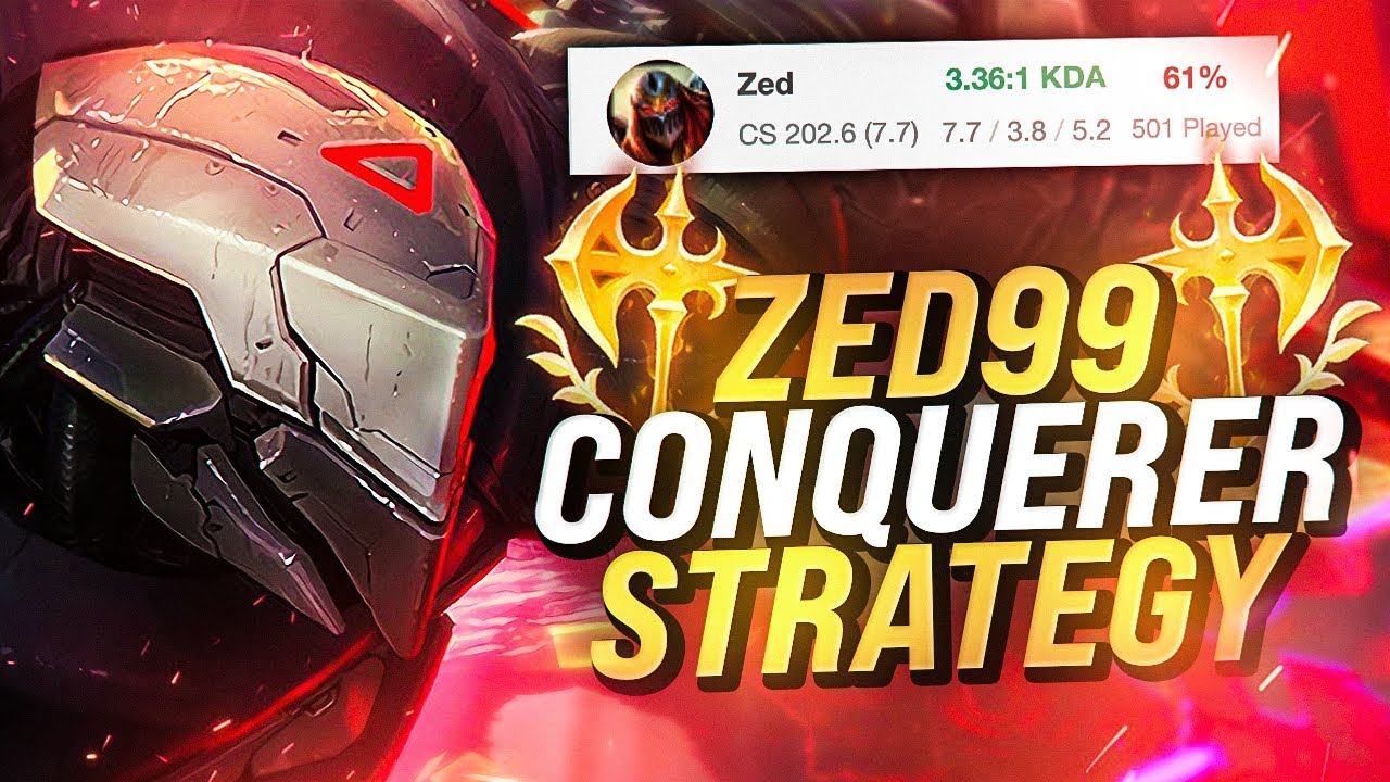 ZED99 HAS A NEW STRATEGY - CONQUEUROR ZED (BUFFED 10.14) - YouTube