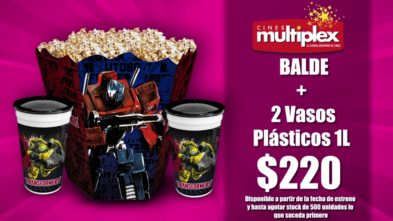 Transformer Combo Multiplex Balde + Vasos de Plástico pilar lavalle ...