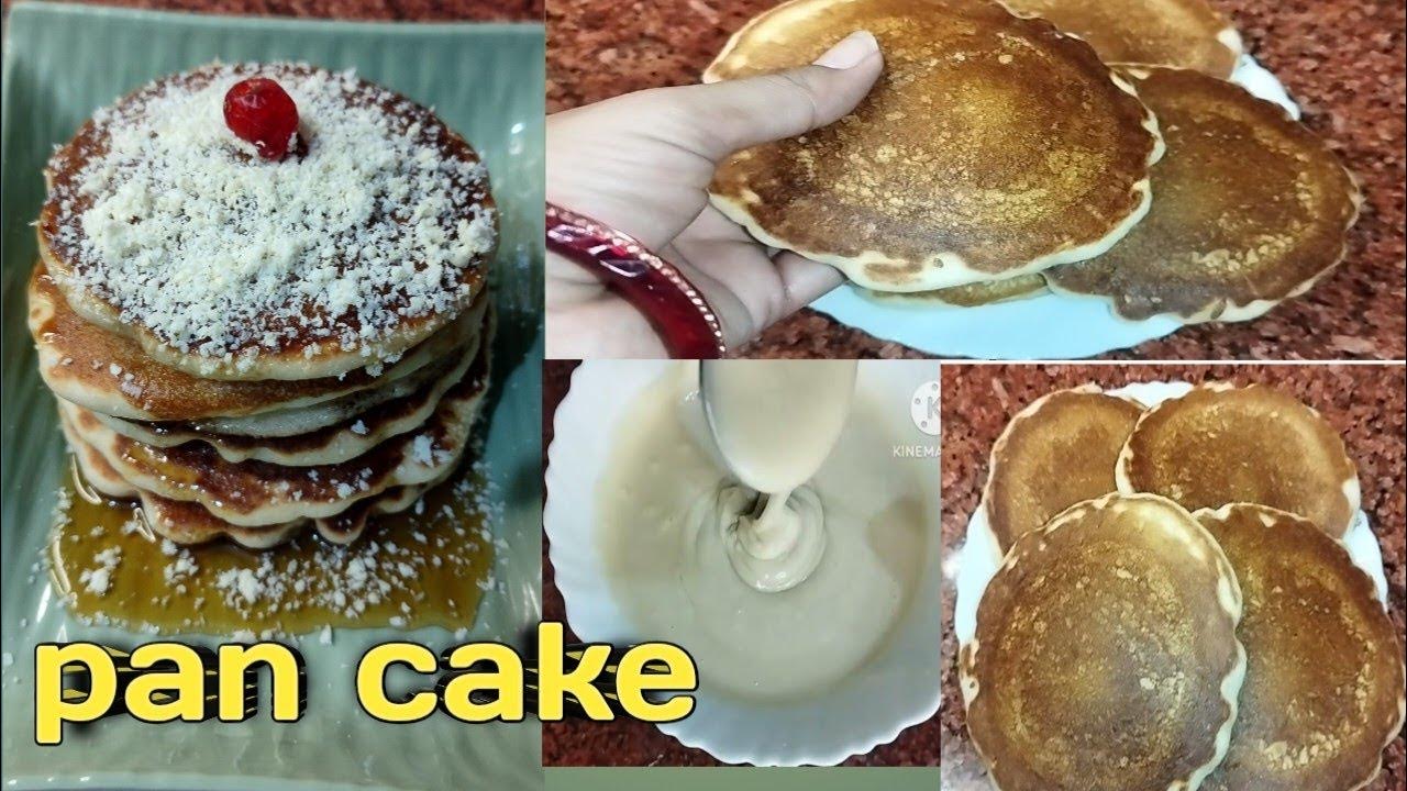 how to make pan cake at home🤤 बच्चों की पसन्दीदा पैन केक रेसिपी😋 premix ...