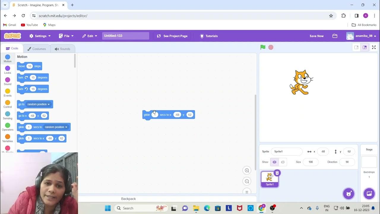Learn Motion Block in Scratch Programming Language. - YouTube