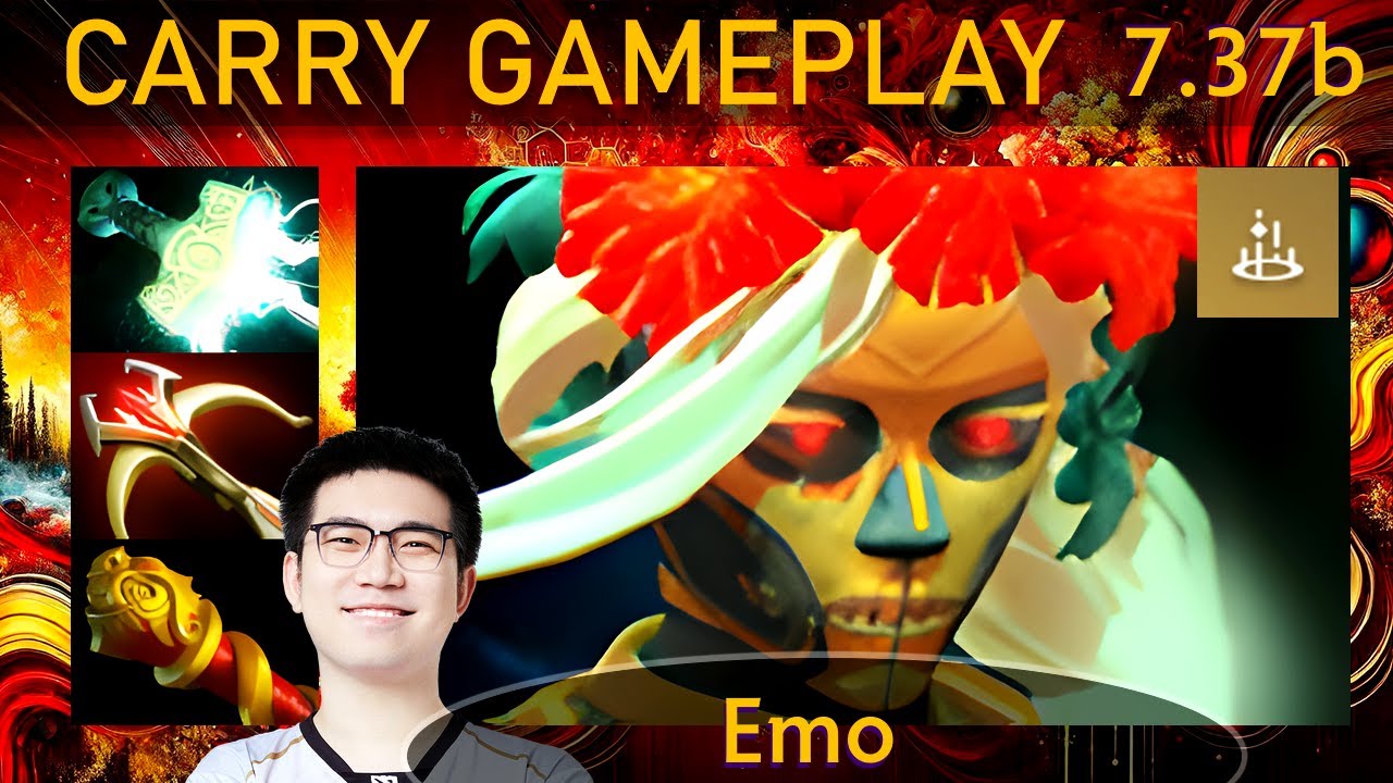 ⭐ 7.37b Emo Muerta |K+A-D - 25 KP - 73%| Carry Gameplay - Dota 2 Top ...