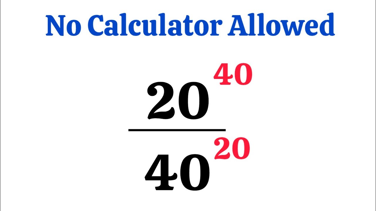 Very Interesting Algebra Question | Maths Exponential Problem | Harvard ...