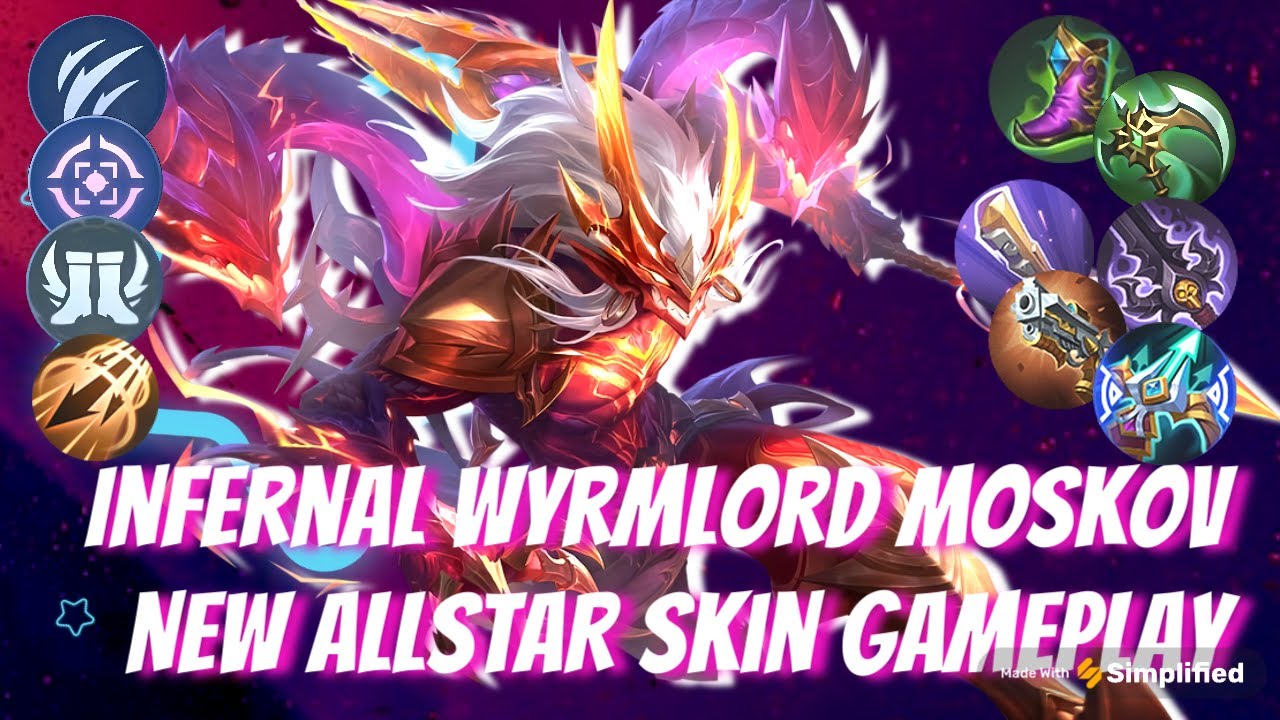 Infernal Wyrmlord Moskov New ALLSTAR Skin Gameplay - Mobile Legend ...