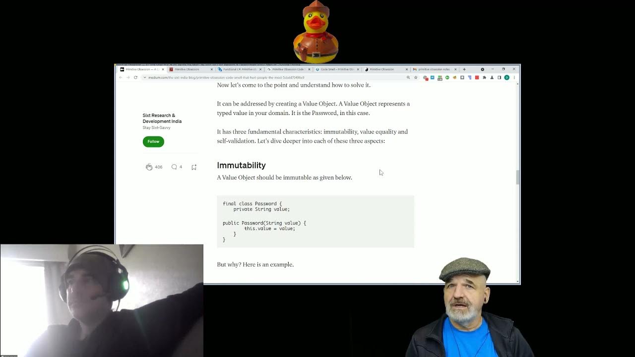 2021 09 24 Primitive Obsession Code Smells With Daniel Markham And Greg Young Youtube