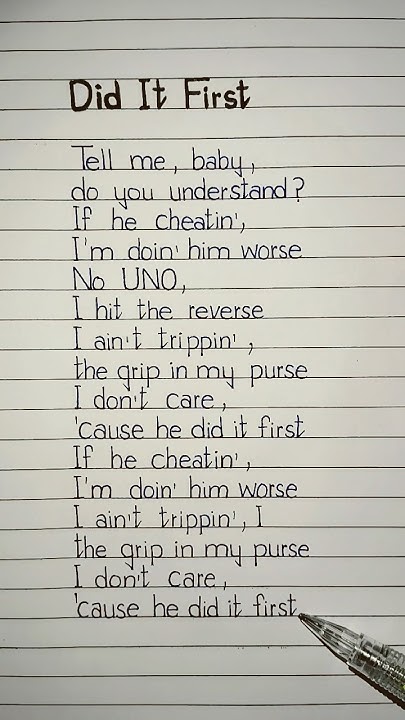 did it first lyrics ice spice #diditfirst #icespice #lyrics - YouTube