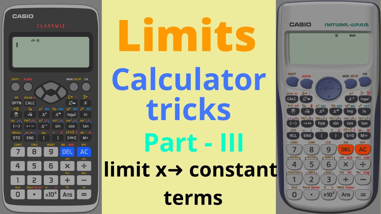Limit calculator tricks | Part - III | x tends to constant terms | IOE ...