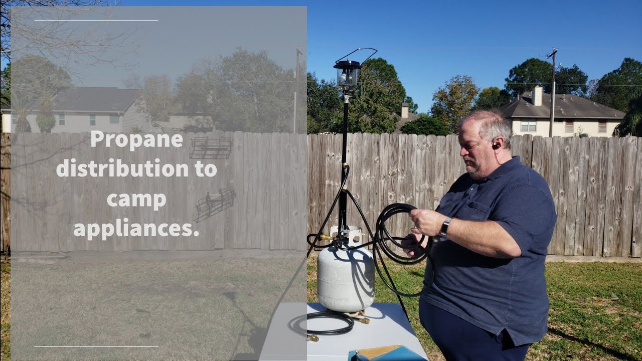 Bulk tank propane distribution for camping. - YouTube