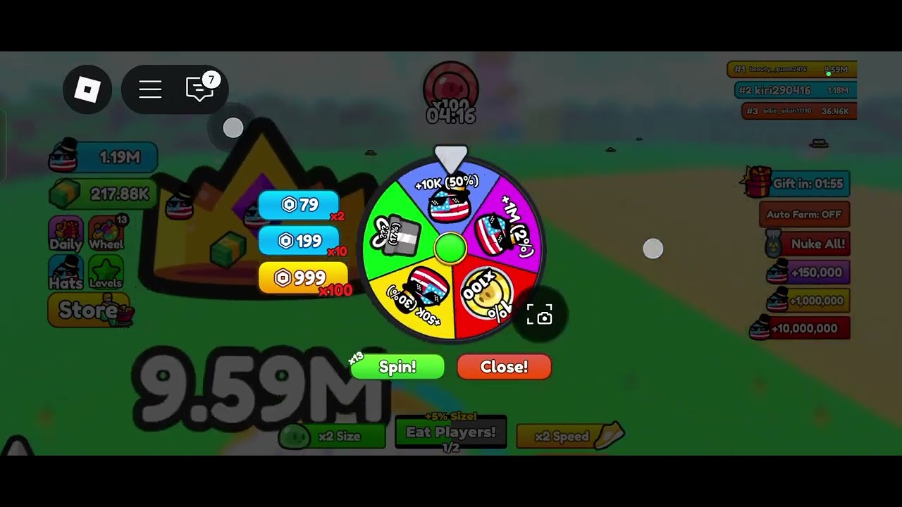 Playing Roblox Grow your country i go to pro server and I am also pro ...