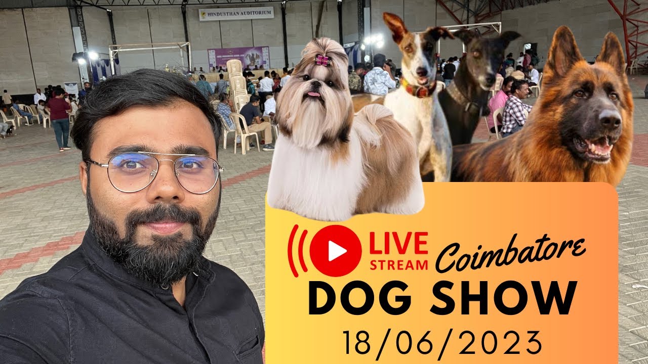 Live!! Coimbatore Dog Show 2023.. Prasanth 360 - YouTube