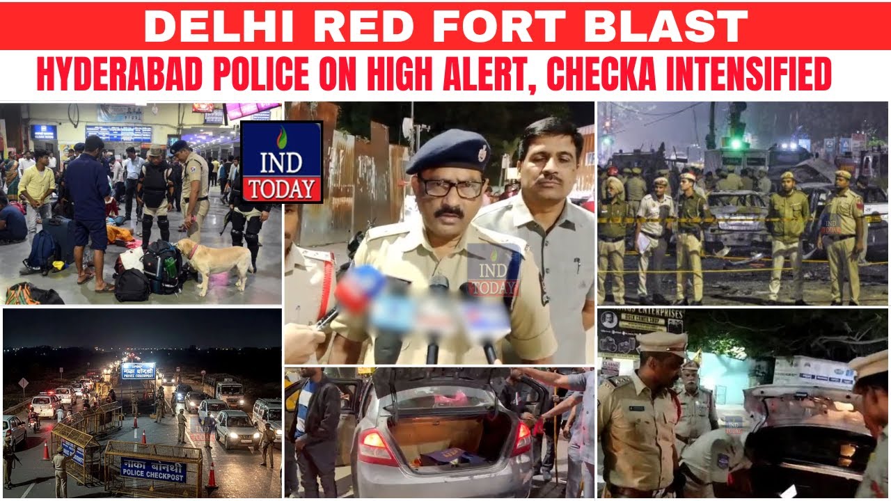 Delhi Bomb Blast | Hyderabad City Police On High Alert, Checks ...