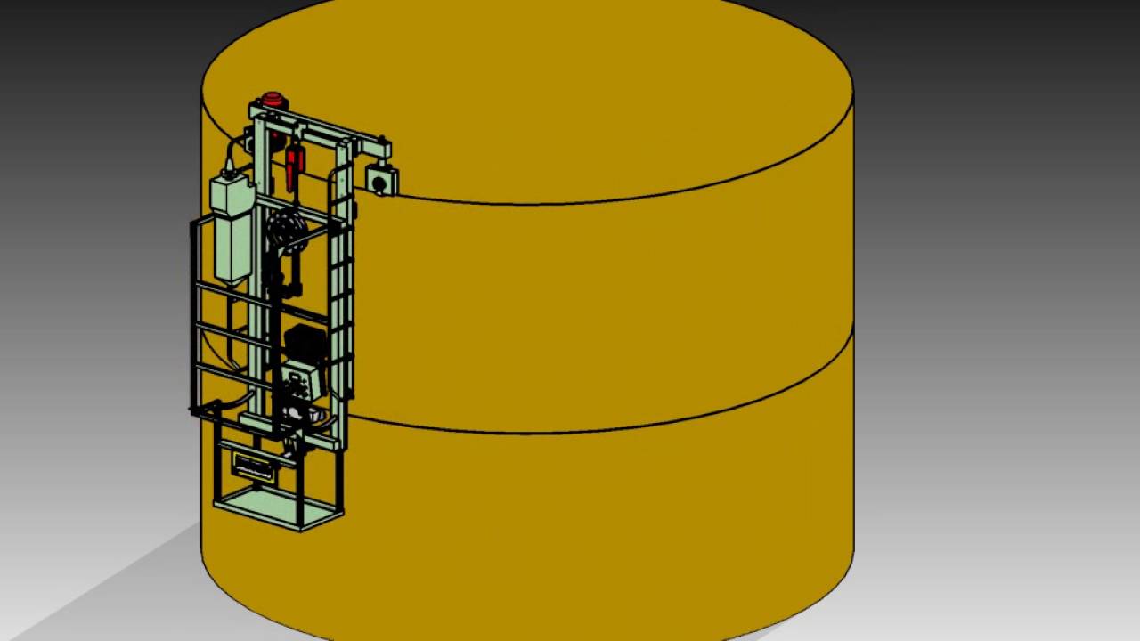 Horizontal Tank Welder - YouTube