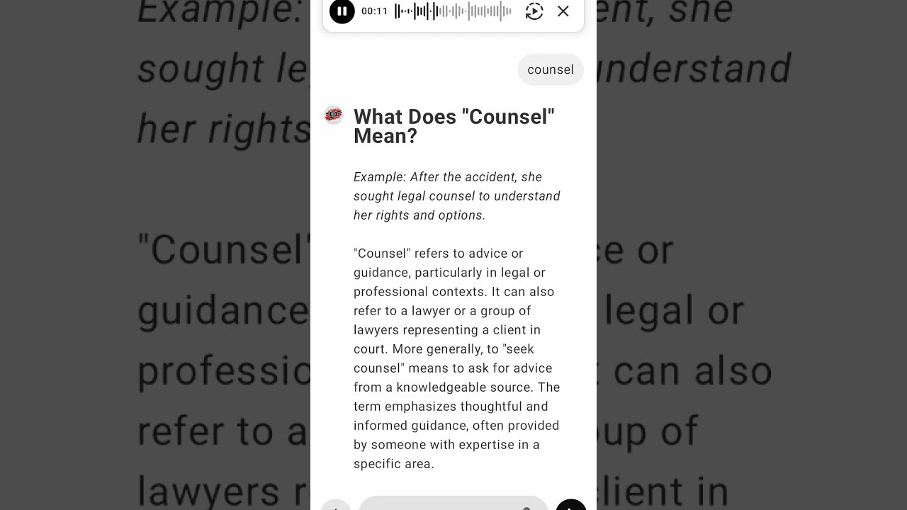 What Does Counsel Mean YouTube What Does Counsel Mean YouTube